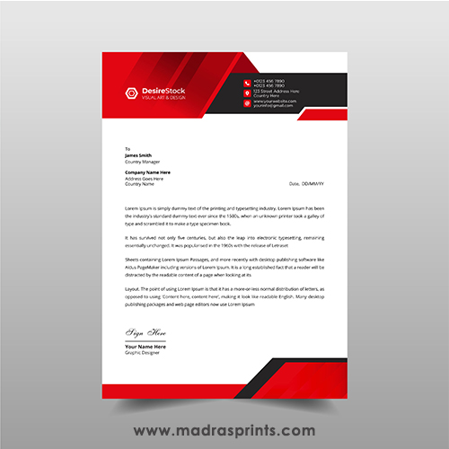 Letterheads Printing In Chennai A4 Letterheads Letterheads Printing In Chennai A4 Letterheads